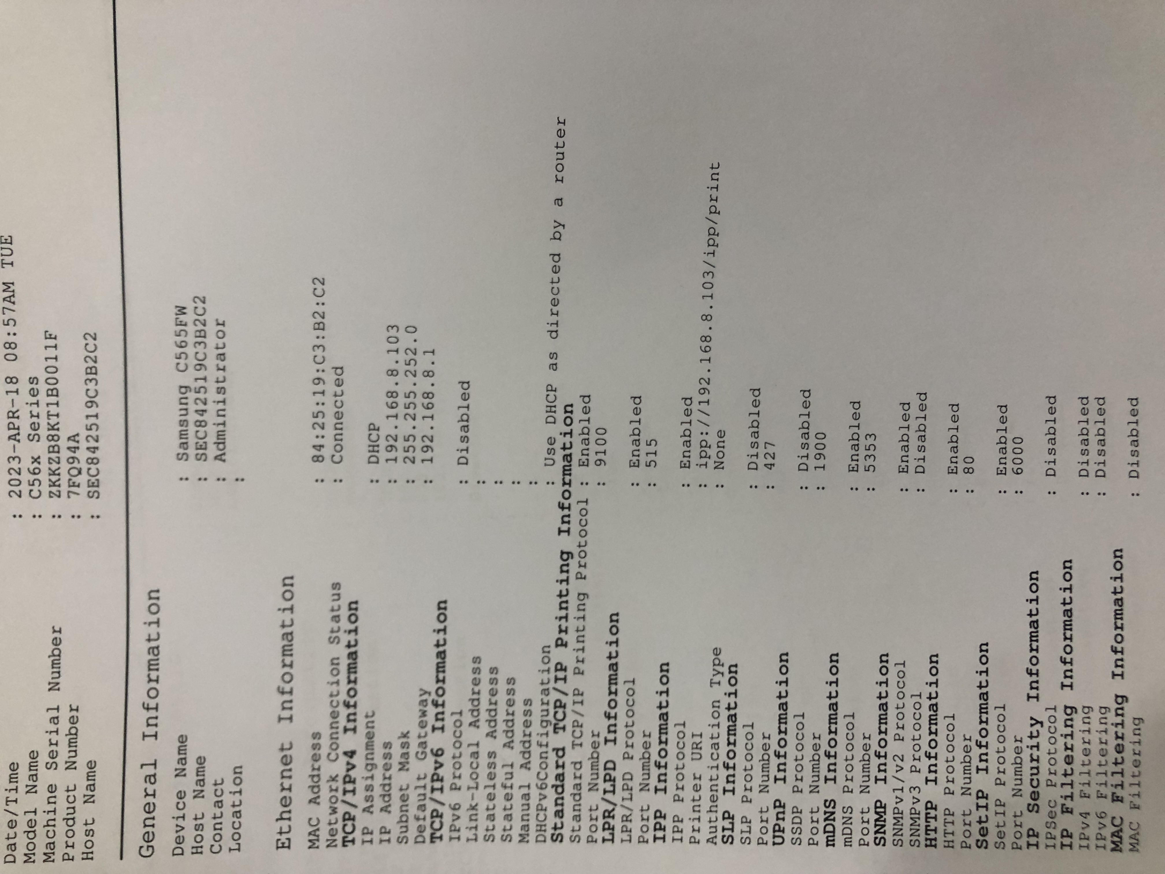 프린터 연결 Ping이 안 나가는 경우, | SharedIT - IT 지식 공유 네트워크