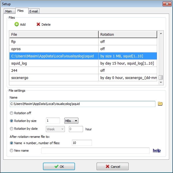 Visual Syslog Server 로그수집할 때, 호스트별로 로그 남도록 하는 방법 | SharedIT - IT 지식 공유 네트워크